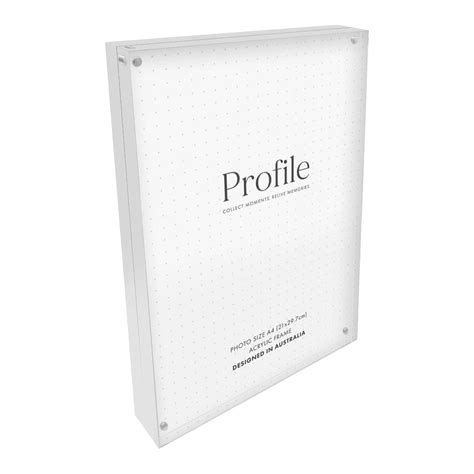 Block Photo Frame Clear Acrylic Display Frame Dual Sided