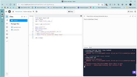 Python Web App Devpost