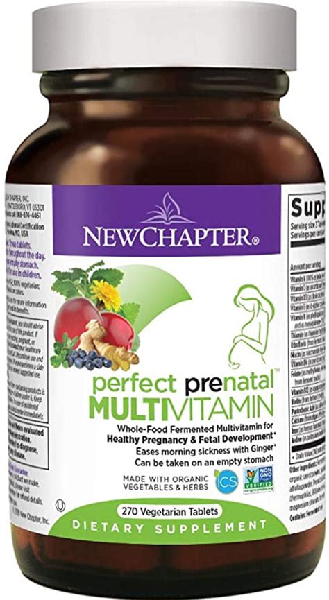 New Chapter Perfect Prenatal Multivitamin 270 Vegetarian Tablets