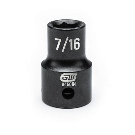 1 2 Drive 6 Point Standard Impact Sae Socket 7 16