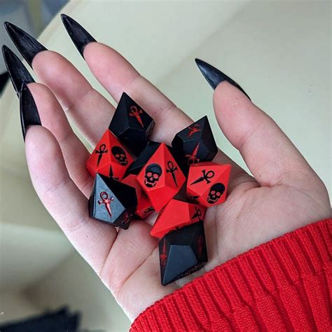 Vampire The Masquerade Dice Set Hunger Dice Handmade Faux Stone