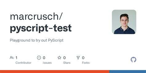 Github Marcrusch Pyscript Test Playground To Try Out Pyscript