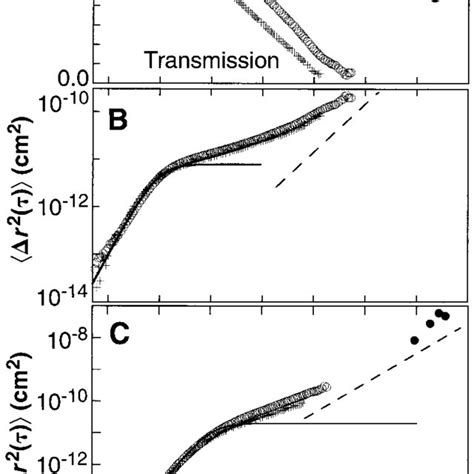 a the electric field autocorrelation function g 1 for transmission