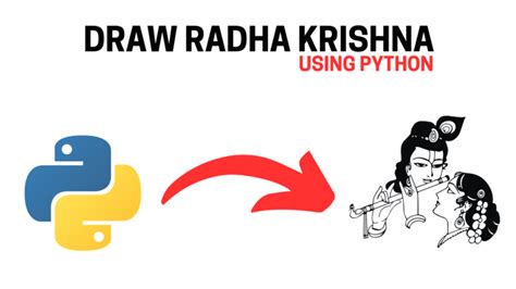 Draw Radha Krishna Using Python Turtle