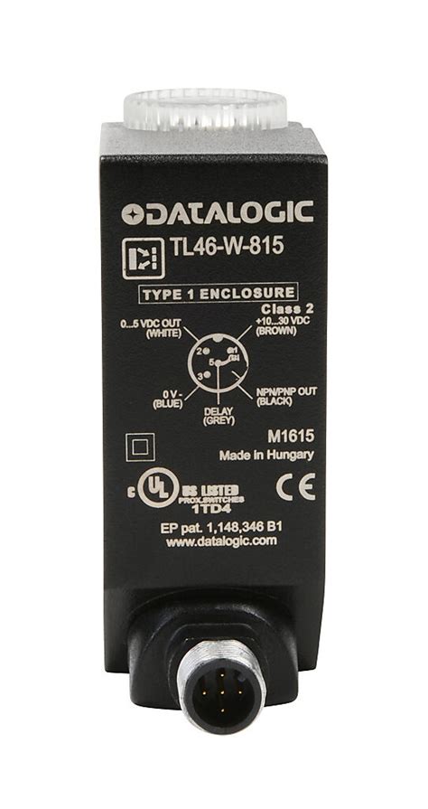 Rectangular Contrast Sensor 6 12mm Range Diffuse Pn Tl46 W 815 Automationdirect