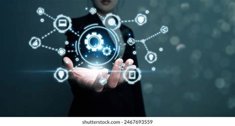 Using Automation Increase Productivity Software Innovation Stock Photo
