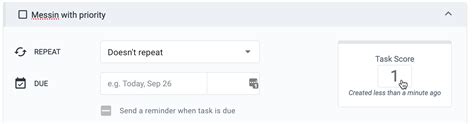 how does task score work amplenote