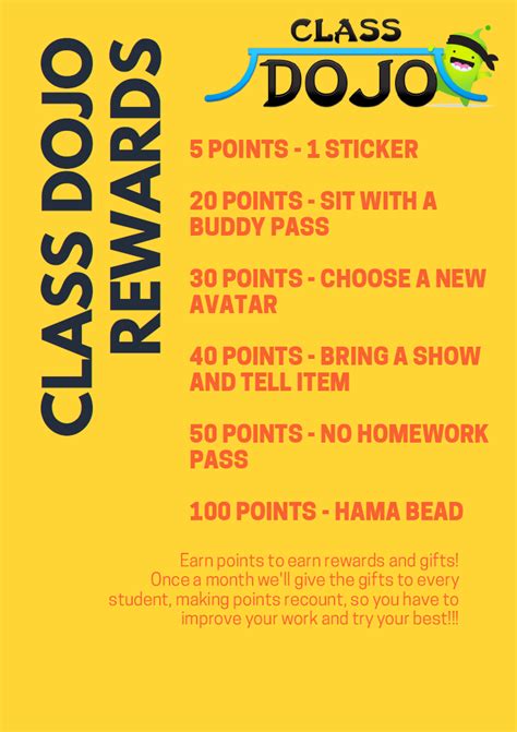 Catchup Class Dojo Rewards