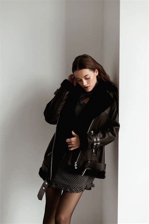 Coats On Sale Natural Sheepskin Coat Aviator Jacket Etsy