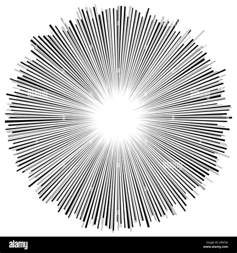 Abstract Circular Element Radial Lines Shape Geometric Element Stock Vector Image And Art Alamy