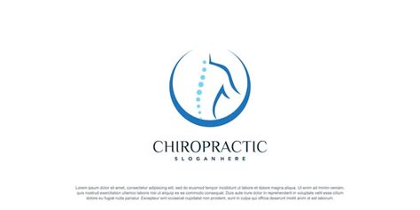 Premium Vector Chiropractic Logo Design For Massage Teraphy With