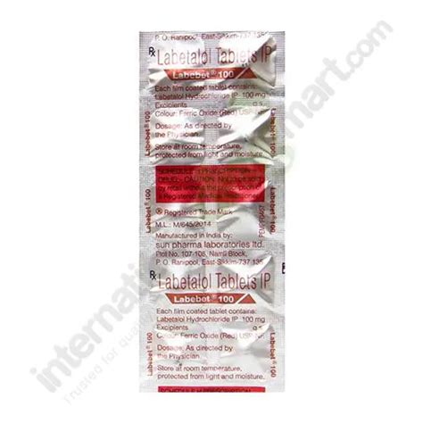 Buy Labetalol 100mg Side Effects Dose Generic Low Cost Idm