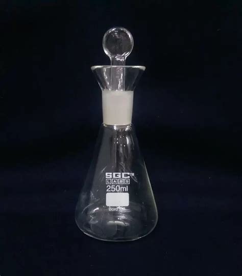 Flasks Iodine SGCLABS With Funnel Shaped Cup And Stopper