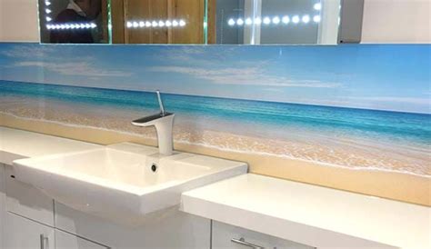 Sink Splashbacks Hygienic Glass Bathroom Panels Creoglass