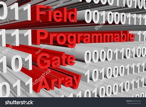 Field Programmable Gate Array Binary Code Stock Illustration 432156343