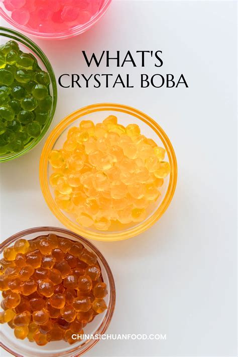 What Is Crystal Boba The Crystal Bubble Boba China Sichuan Food