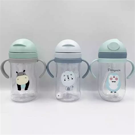 Εκπαιδευτικό ποτήρι με καλαμάκι 350ml Pandaboo Gr