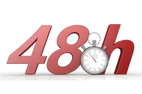 Premium Photo Stopwatch With 48 Hours Time Limit Isolated
