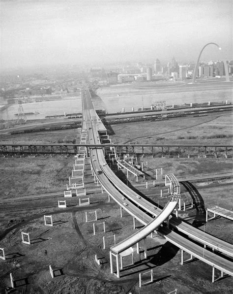 Poplar Street Bridge During East Side Ramp Construction Rstlouis