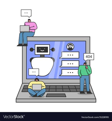 Artificial Intelligence Concept Developers Vector Image