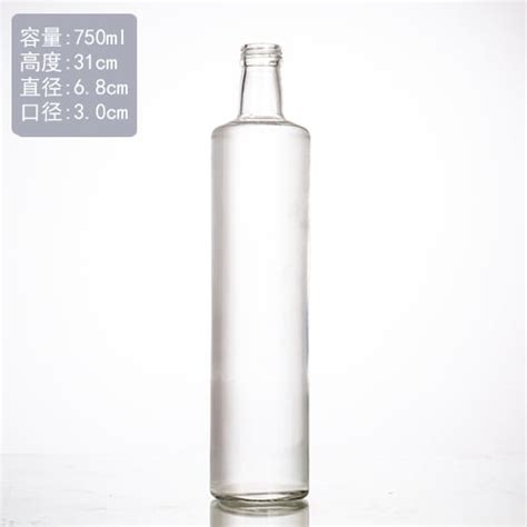 750ml Round Clear Olive Oil Bottle Maidao Glass