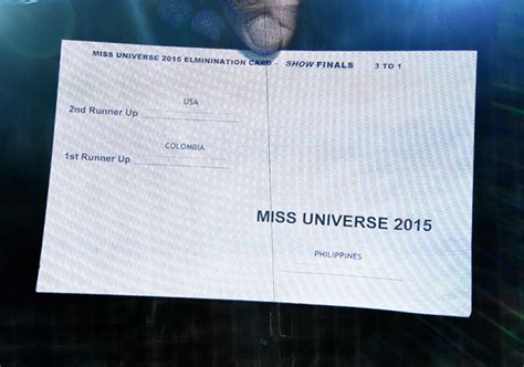 Miss Universe Flub See The Results Card That Confused Steve Harvey