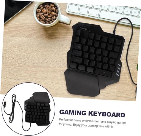 Ukcoco Gaming Keyboard One Handed Keyboard Programmable Keypad E