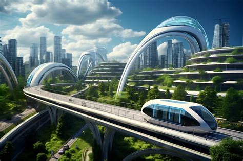 Premium Ai Image Innovative Transportation Infrastructure Future Vision