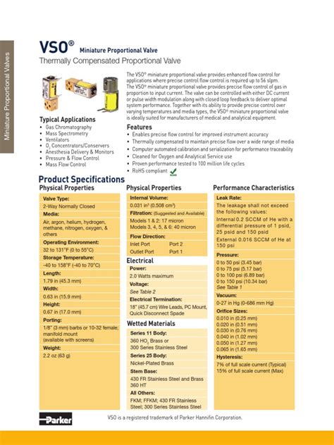Vso Data Sheet 20191101 Pdf