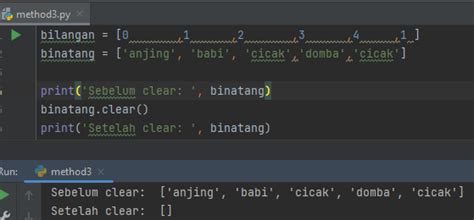 Method Pada List Pemrograman Python PT Proweb Indonesia