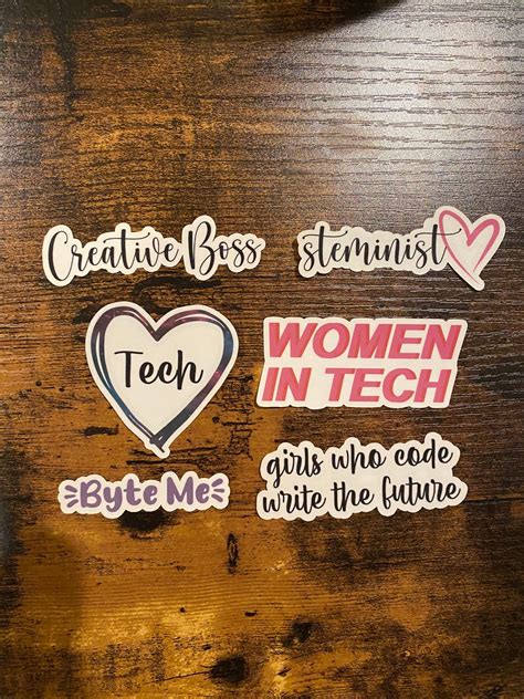 Woman In Tech Stickers Woman Who Code Stickers Girls Who Etsy