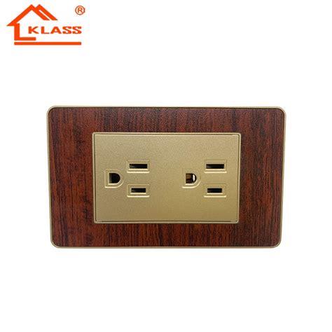 New Design Double 3 Pin Socket Office Use Wall Switch Socket And Wall
