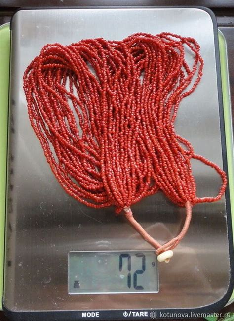 Винтаж Старинное многорядное коралловое ожерелье Морской коралл 72г в