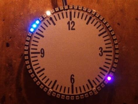 Simple Wall Clock Using Adafruit Ring Neopixel In Wall Clock Clock Ring Clock