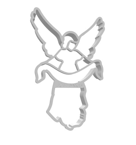 Traditional Christmas Angel Stl File