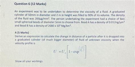 Solved An Experiment Was To Be Undertaken To Determine The Chegg