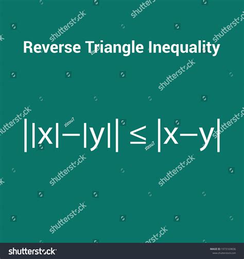 Reverse Triangle Inequality Theorem Mathematic Stock Vector Royalty
