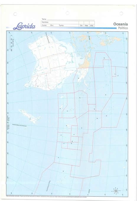 Mapa N5 De Oceania Politico Casa De Andres