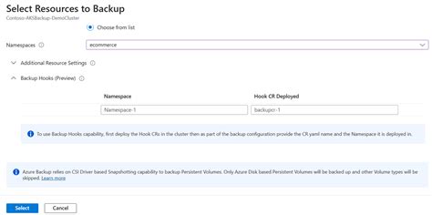 Tutorial Configure Item Level Backup For An Azure Kubernetes Service