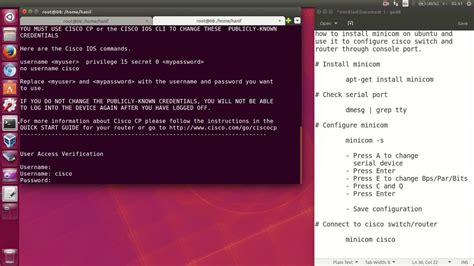 How To Install Minicom On Ubuntu To Configure Cisco Switches And