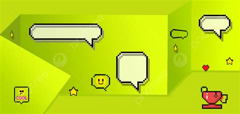 Three Dimensional Dialog Box Pixel Style Border Background Frame Bubble Box Text Box