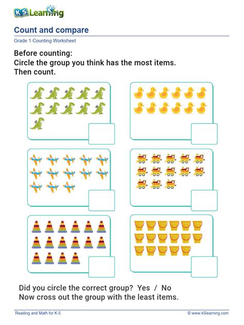 Grade 1 Counting Questions A Pdf