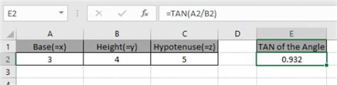 How To Use Trigonometric Functions In Excel
