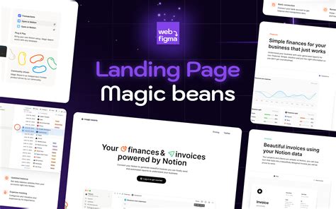 Landing Page UI Magic Beans Web To Figma Figma