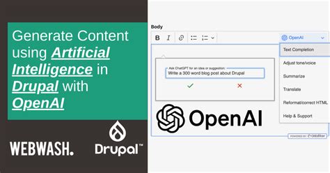 Drupal Ushers In Next Gen Content Generation With Openai Integration