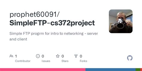 GitHub Prophet60091 SimpleFTP Cs372project Simple FTP Progrm For