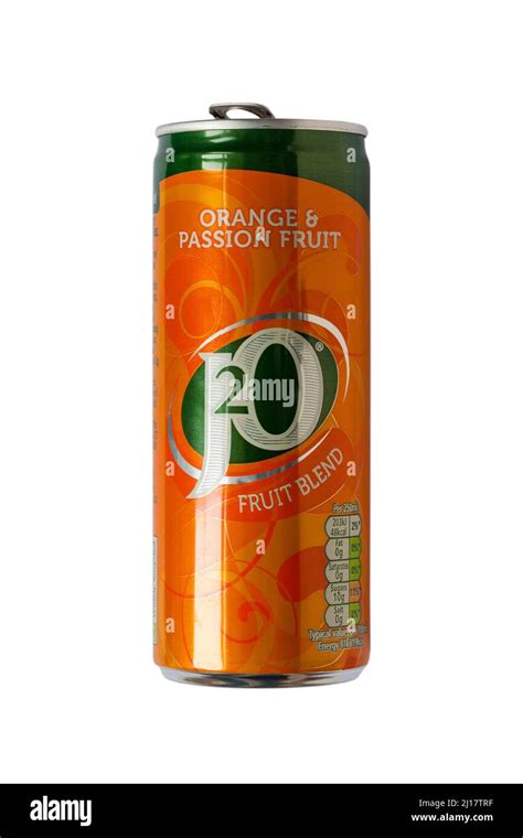 Can Of Orange And Passion Fruit J2o Fruit Blend Soft Drink Isolated On