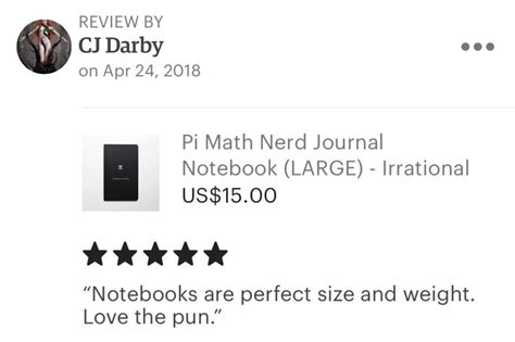 Pi Math Nerd Journal Notebook Large Irrational Notes Pi Etsy