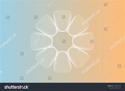 Modern Circular Floral Lines Pattern Vector Stock Vector Royalty Free 1750597418 Shutterstock