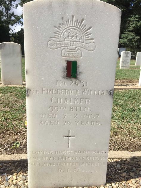 Frederick William Chalker 1890 1967 Find A Grave Memorial